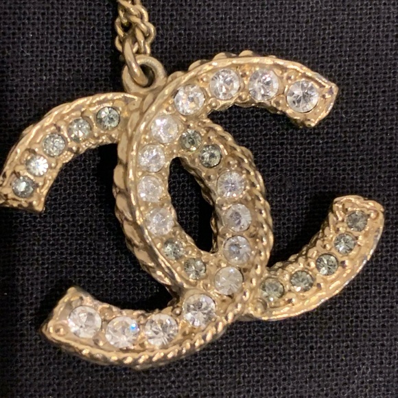 CHANEL | Jewelry | Chanel Big Swarovski Crystal Cc Trois 3 Way Pendant ...